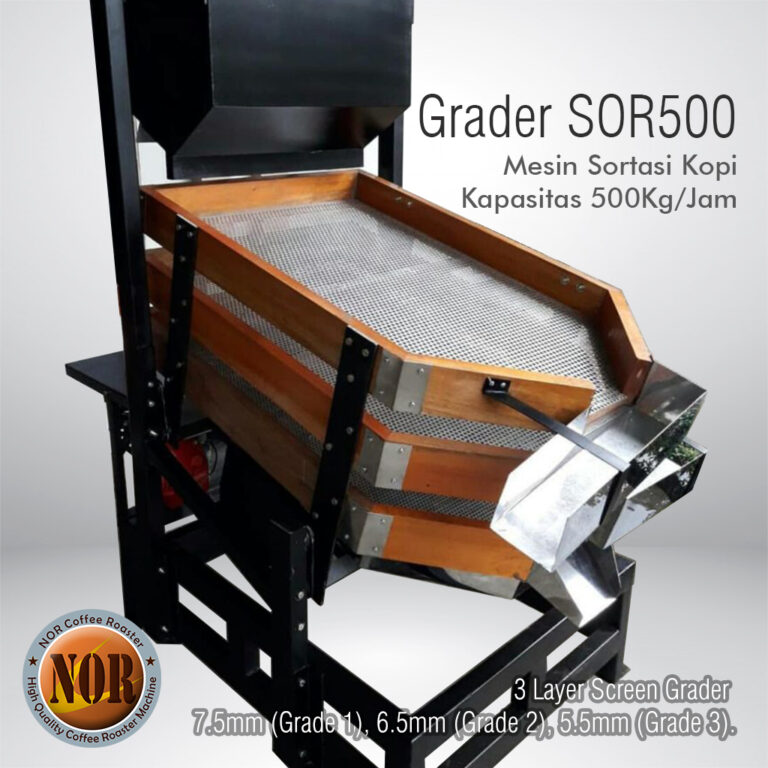 Mesin Sortasi Kopi – Grader Kopi 500kg per jam | NOR COFFEE ROASTER