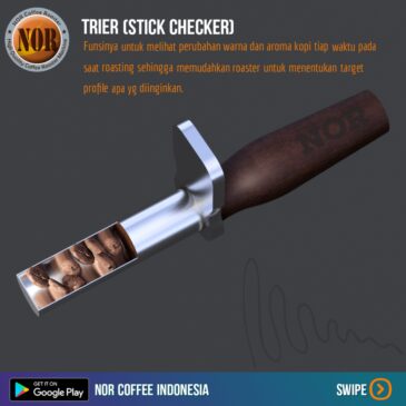 Trier Mesin Sampler Check Kopi Roaster | NOR COFFEE ROASTER