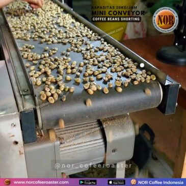 Mesin Sortasi Defect Biji Kopi Tipe Meja Konveyor
