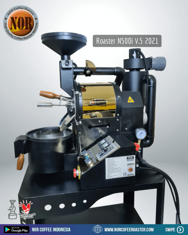 Mesin Roasting Kopi N500i Kapasitas 500gr/batch | NOR COFFEE ROASTER