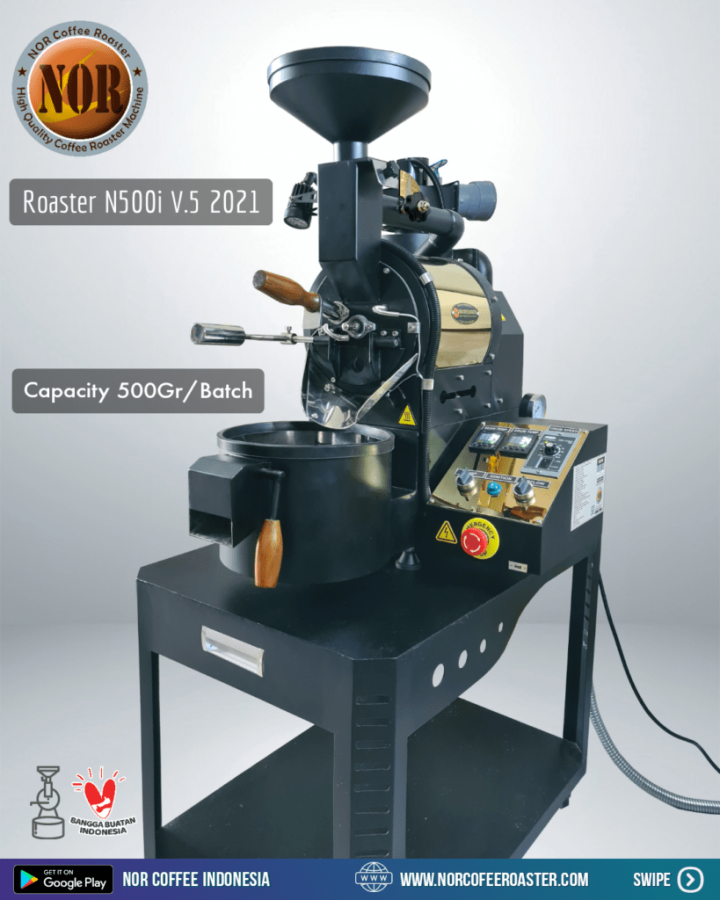 Mesin Roasting Kopi N500i Kapasitas 500gr/batch | NOR COFFEE ROASTER